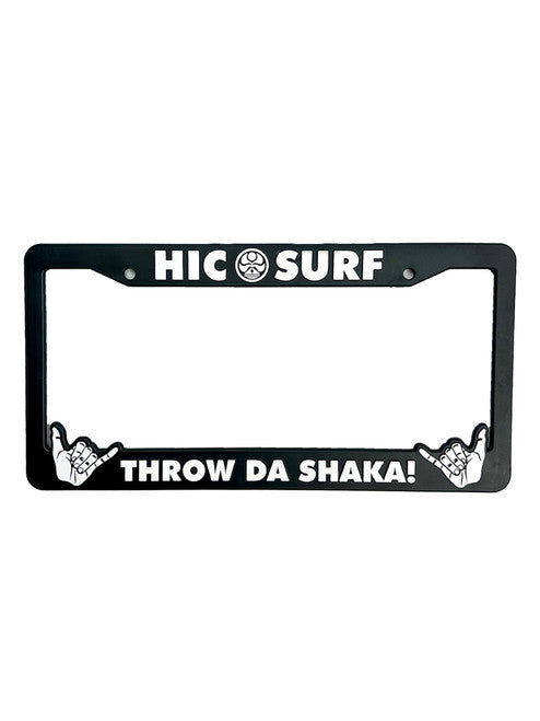 HIC THROW DA SHAKA LICENSE PLATE FRAME – Hawaiian Island Creations