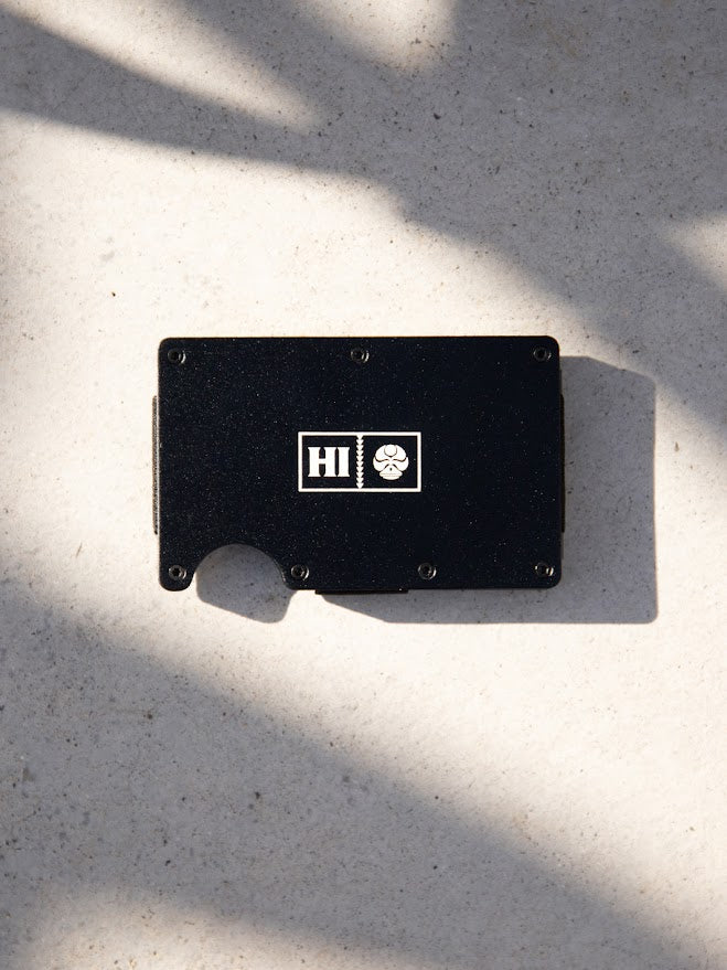 HIC CARD HOLDER MONEY CLIP - BLACK – Hawaiian Island Creations