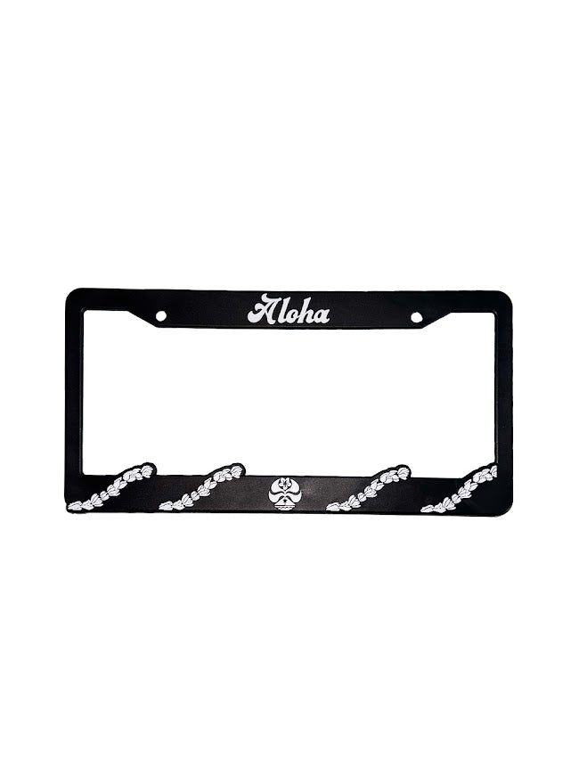 HIC ALOHA PIKAKE LICENSE PLATE FRAME – Hawaiian Island Creations