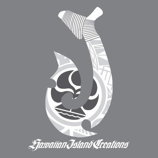 HIC Kailua Hook Sticker - White – Hawaiian Island Creations