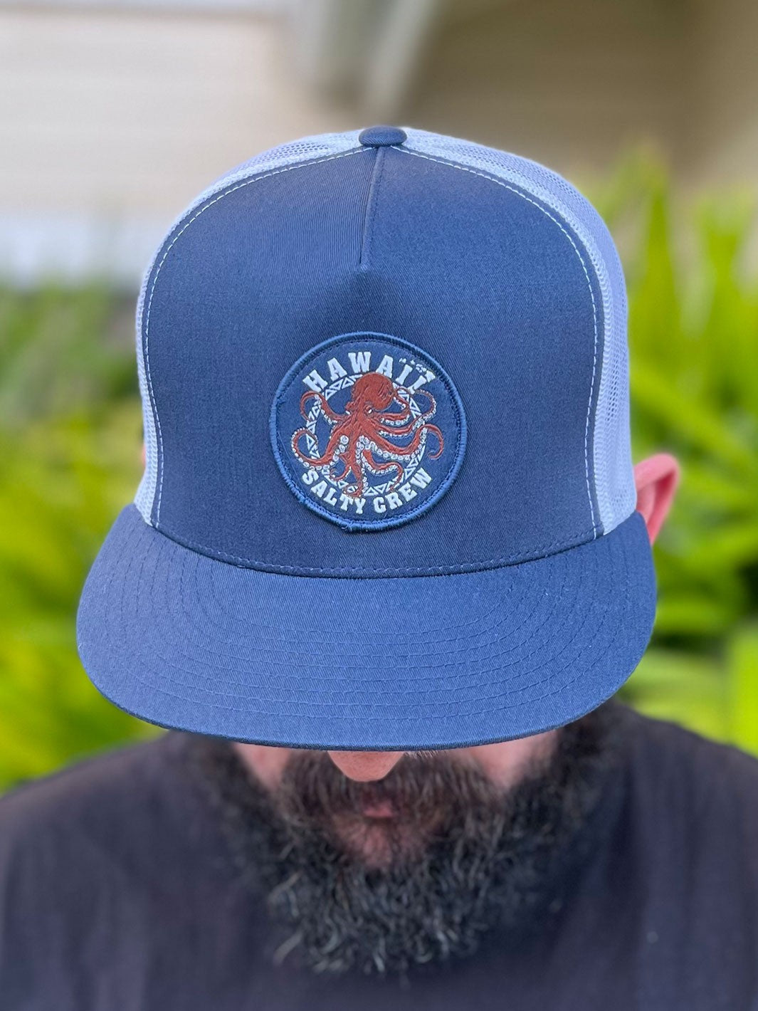 SALTY CREW HI TAKO TRIBE TRUCKER - NAVY/WHITE – Hawaiian Island Creations